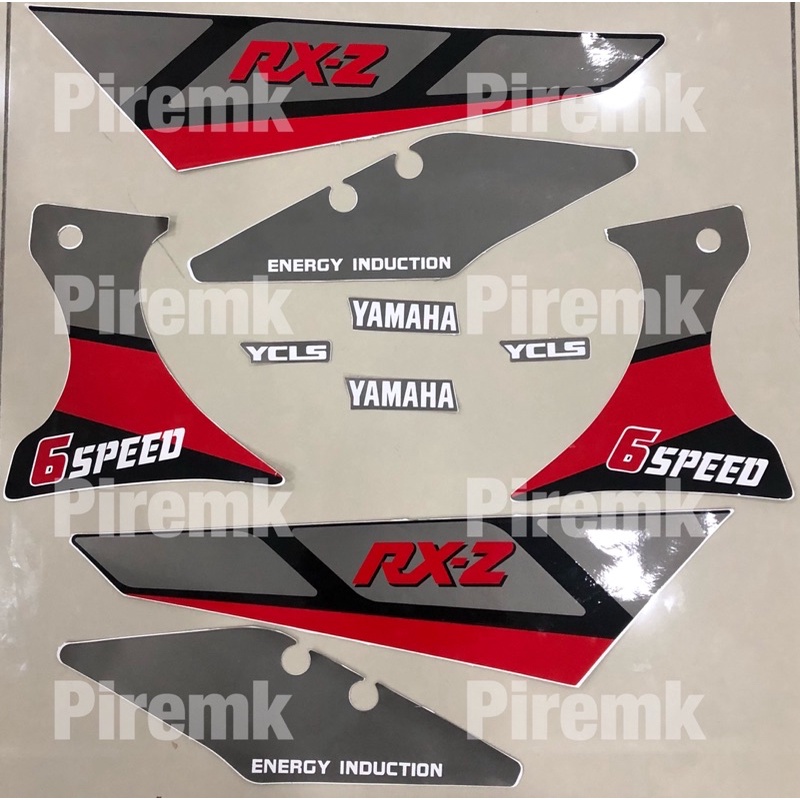 RXZ STICKER ENERGY BLACK HITAM/ RXZ STRIPE BLACK HITAM /RXZ ENERGY ...