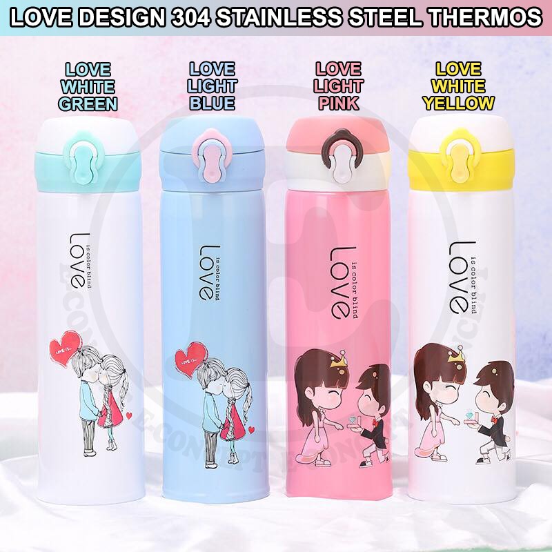 BOTOL AIR PANAS STAINLESS STEEL THERMOS FLASK VACUUM BOTTLE THERMAL ...