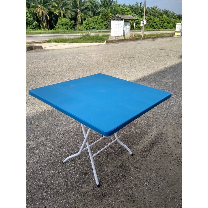 SET MEJA PETAK LIPAT PLASTIK FORDABLE MEJA PLASTIK 3X3 | Shopee Malaysia