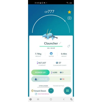 (692) Clauncher Pokemon Go Trade | Shopee Malaysia