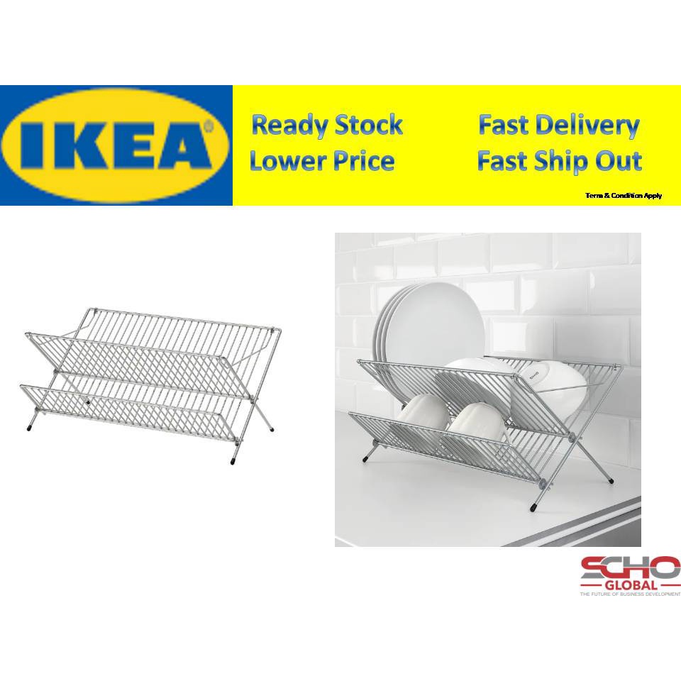 IKEA-KVOT Dish drainer, galvanised ( match with SMULA white tray ...