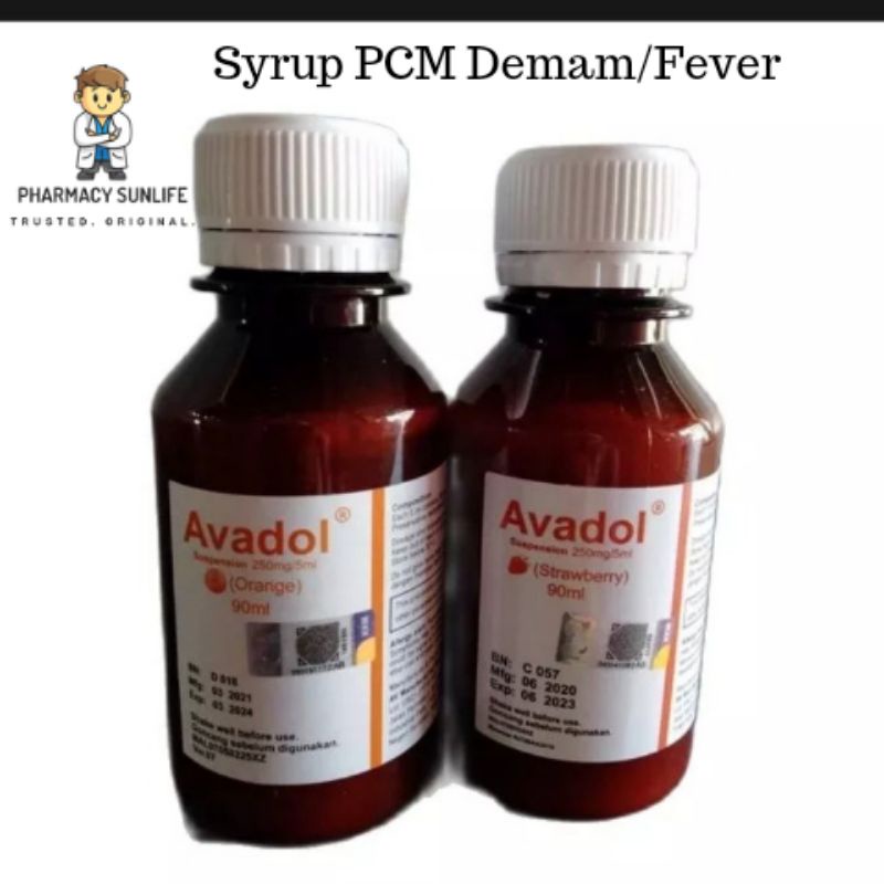 Paracetamol Syrup 250mg Orange Avadol Suspension | Shopee Malaysia