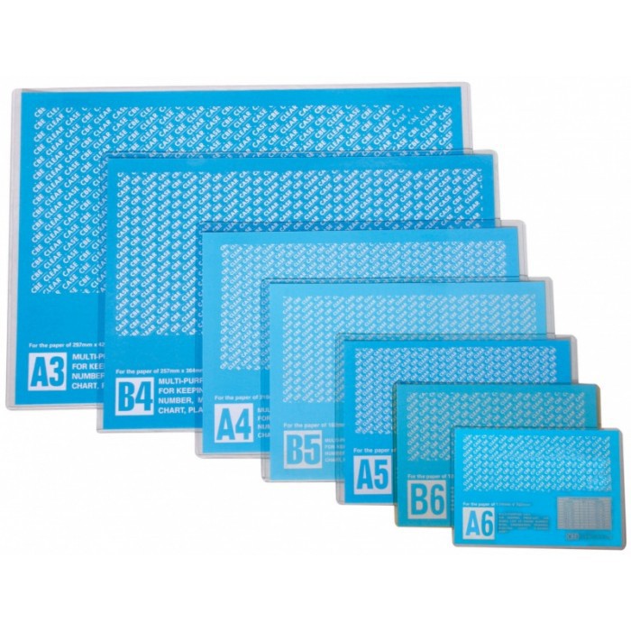 CBE PVC Card Case Hard Plastic Folder / Holder A3 A4 A5 A6 A7 9213 9214 ...