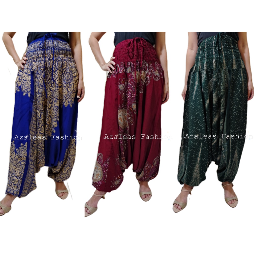 Seluar Aladdin Bercorak Batik (Free Size) | Shopee Malaysia