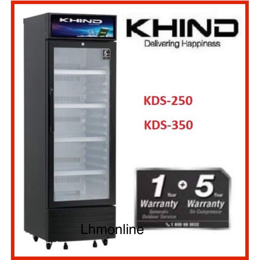 KHIND Display Chiller Showcase KDS-250 KDS-350 DC228 DC278 DC348 228L ...