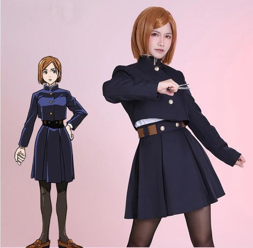 Japan anime jujutsu kaisen coat yuji itadori cosplay costume kugisaki ...