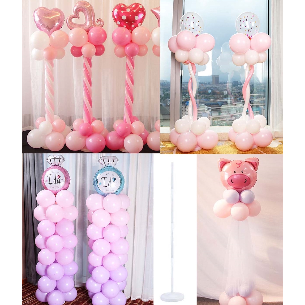 Balloon Column Base Stick Stand, DIY Balloon Column Stand Kits Included ...