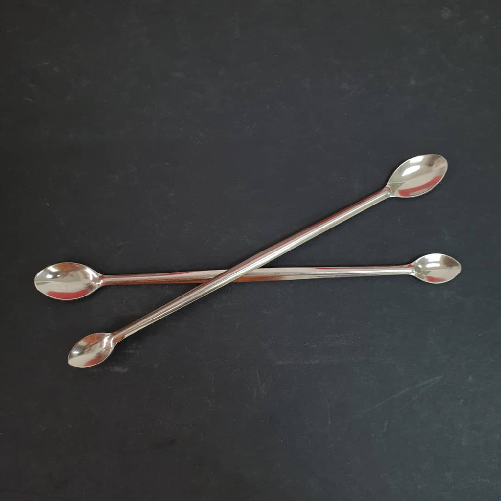READY STOCK Spatula Double Spoon End 2PCS Laboratory Spoon End Light ...