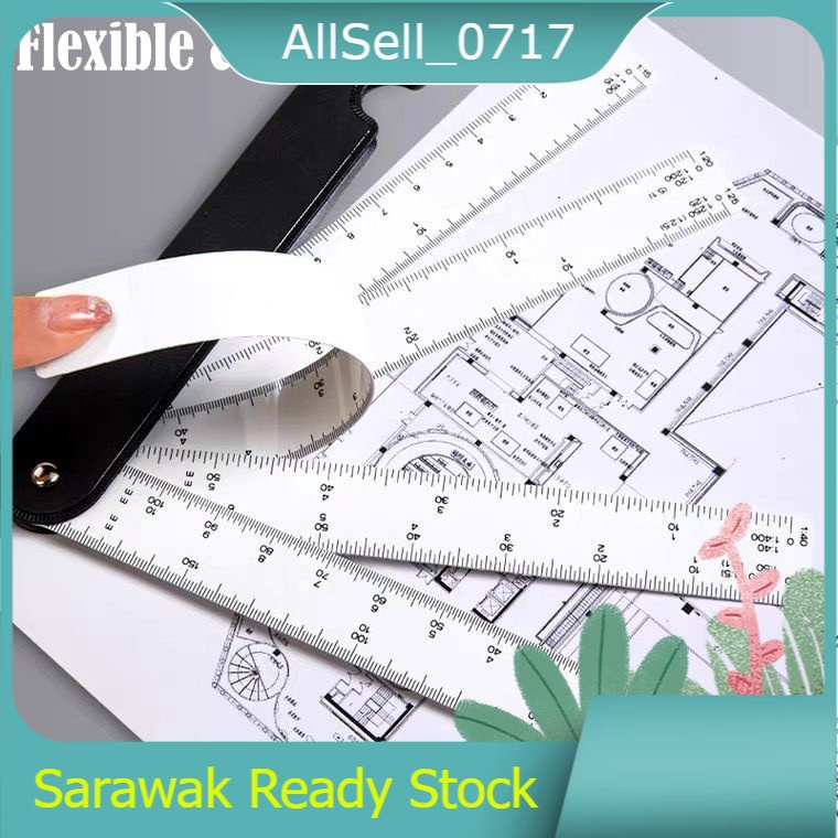 Sarawak Ready Stock Fan Shape Architects Scale Rule Ruler Foldable ...