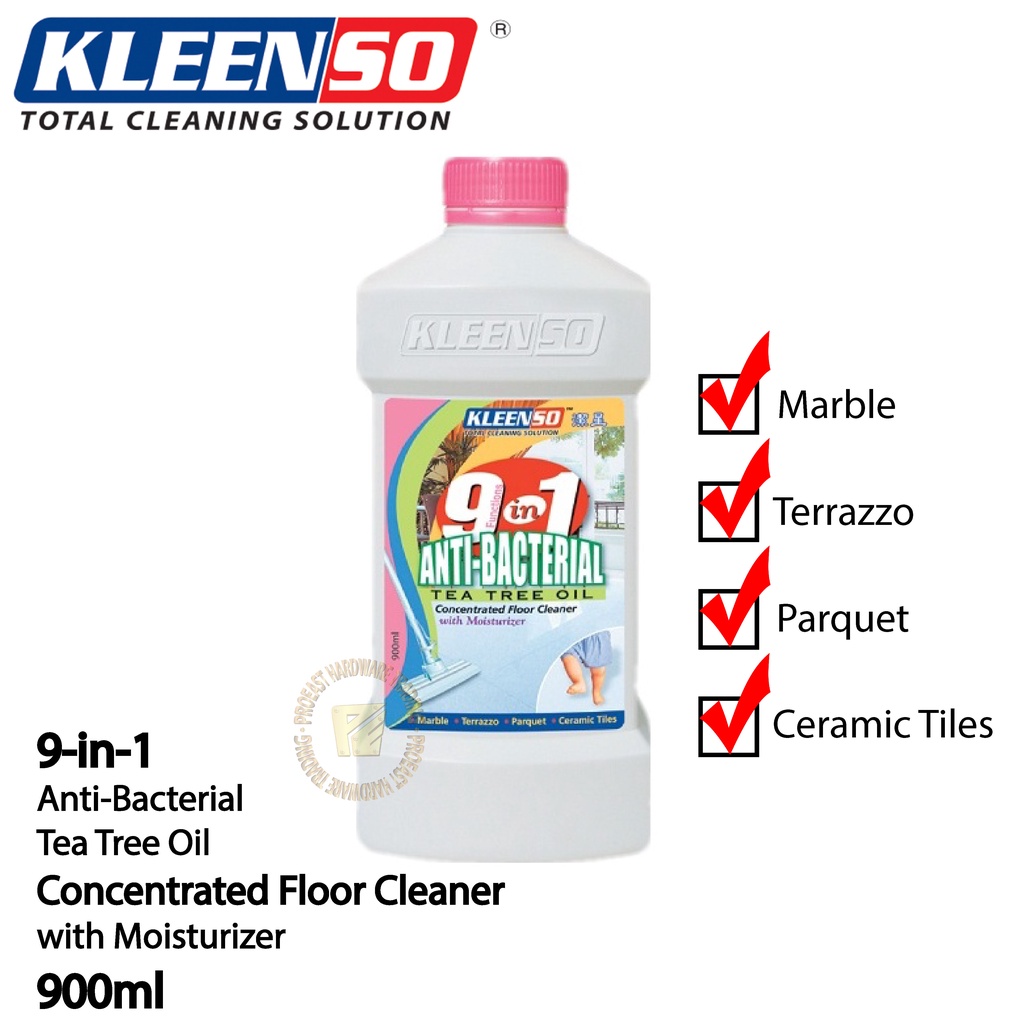 KLEENSO 9-in-1 Anti-Bacterial Tea Tree Oil Concentrated Floor Cleaner ...