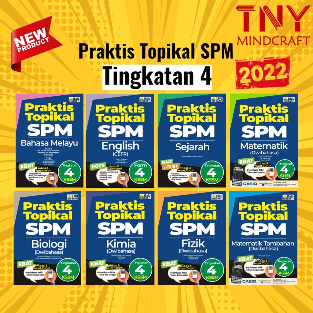 [SOMY] Buku Latihan Topikal 2022: Praktis Topikal SPM KSSM TIngkatan 4 (Ilmu Bakti) | Shopee ...