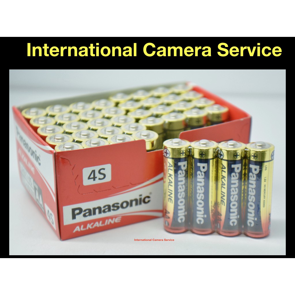 ICS Panasonic Alkaline AA Battery 40Pc Per Box LR6 1.5V Battery ...