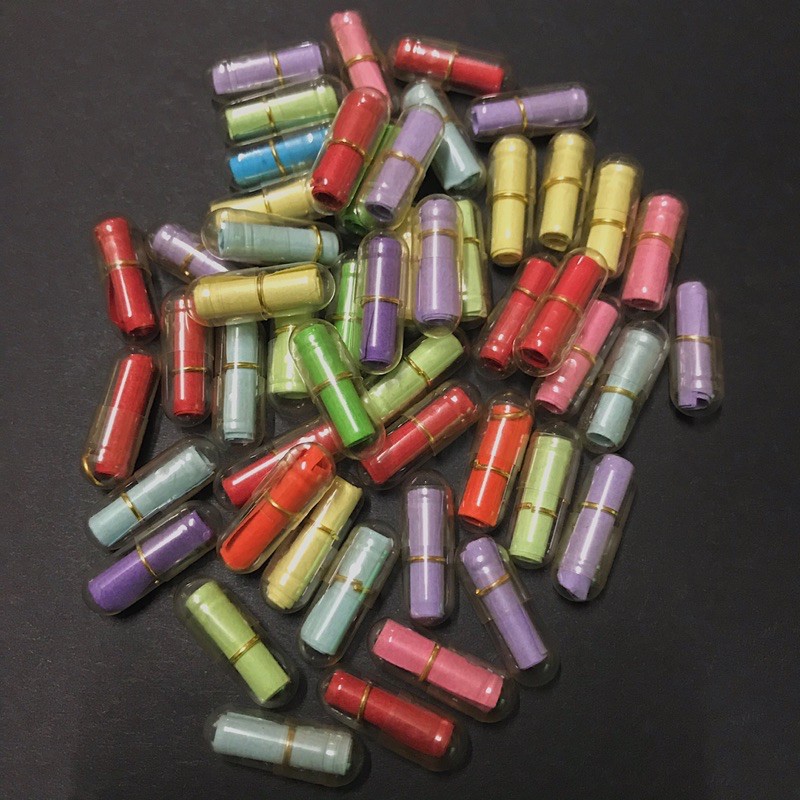 Capsule Letter Pill Bottle Diy 50 Capsule Pill Letter Love | Shopee ...