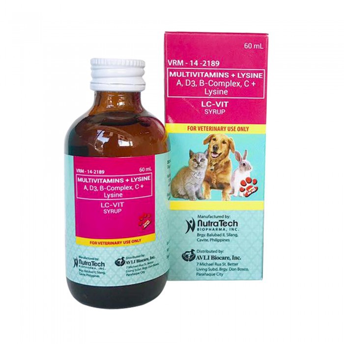 LC-VIT Multivitamins + Lysine Syrup (CAT & DOG) 120ML | Shopee Malaysia