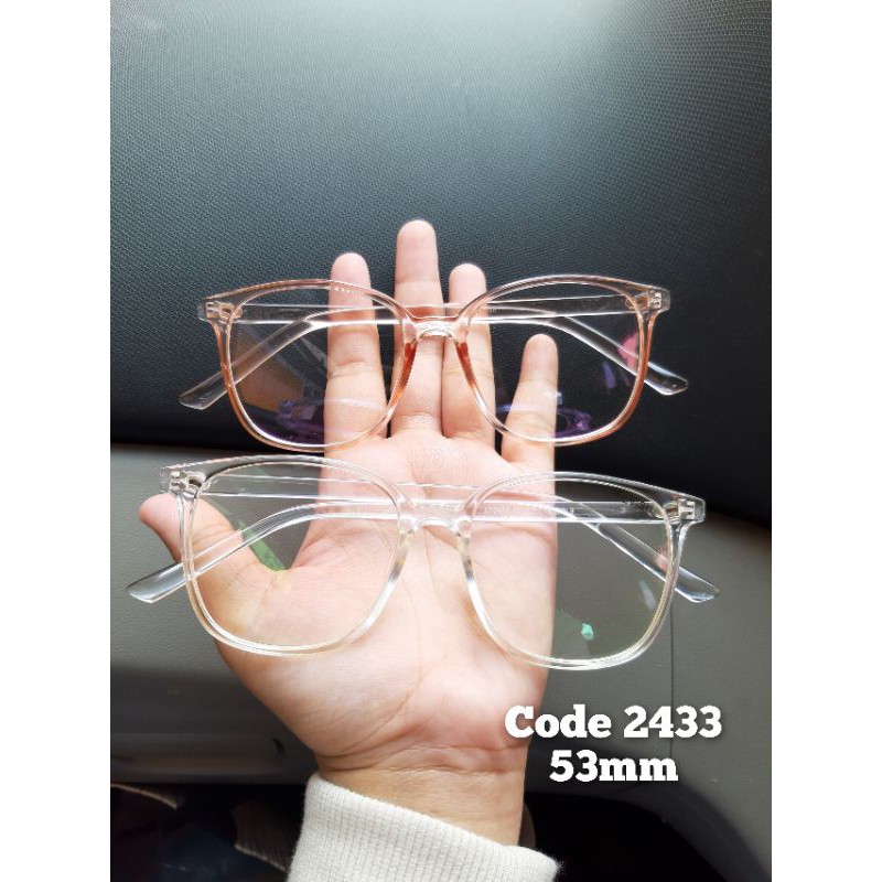 Transparent Big Glasses Frame | Shopee Malaysia