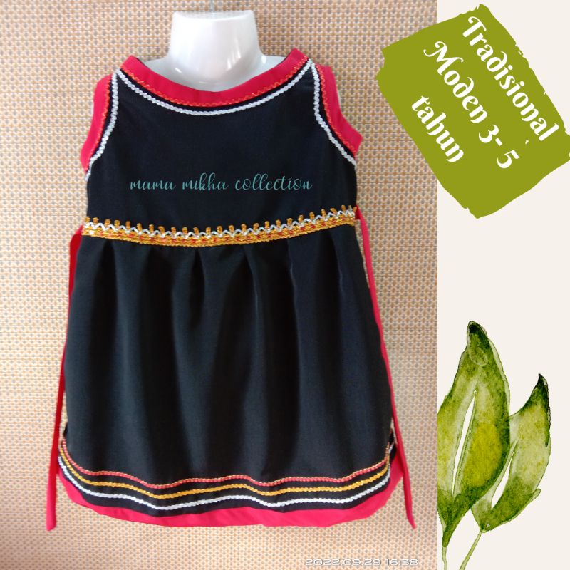 Dress Tradisional Moden Bidayuh Dayak Sarawak Borneo Kanak Kanak ...