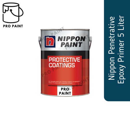 5L Nippon Paint Penetrative Epoxy Primer For Cement Floor Interior & Exterior / Cat Undercoat ...