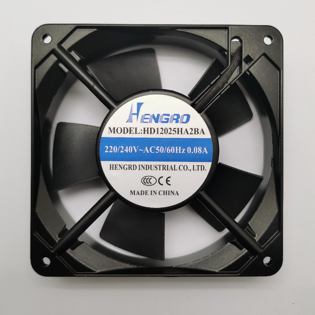 HENGRD 240VAC Axial Blower Fan with Ball Bearing 120 x 120 x 25mm (HD12025HA2BA) | Shopee Malaysia