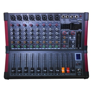 DYNAMAX Sound System set 170W 8CH Powered Mixer, 15" 500W Loudspeaker ...