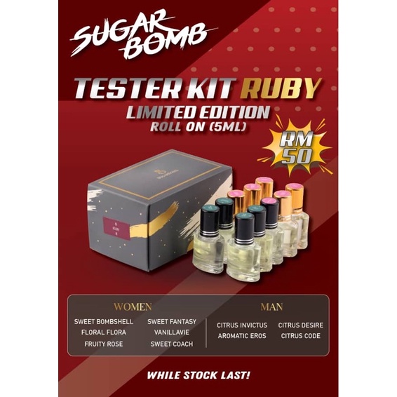 Sugarbomb Perfume EDP For Him/Her 5ml | Shopee Malaysia