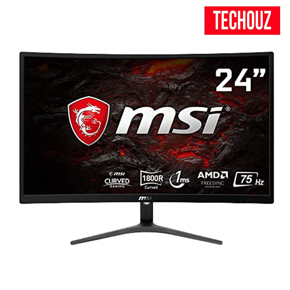 Msi optix g241vc - 24" full hd 75hz 1ms va curved freesync gaming ...