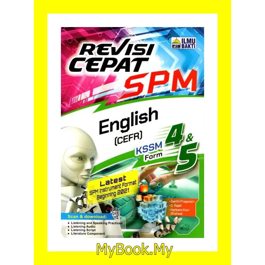 Myb buku rujukan/nota : revisi cepat spm - english cefr kssm tingkatan 4&5 | BeeCost