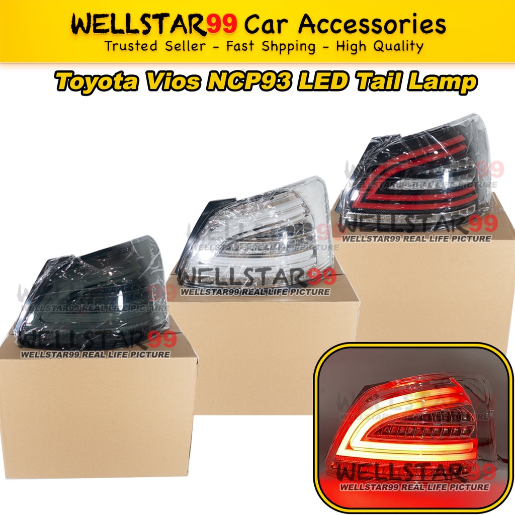 Toyota Vios 2008 2009 2010 2011 2012 2013 NCP93 Albino Smoke JDM TAIL ...