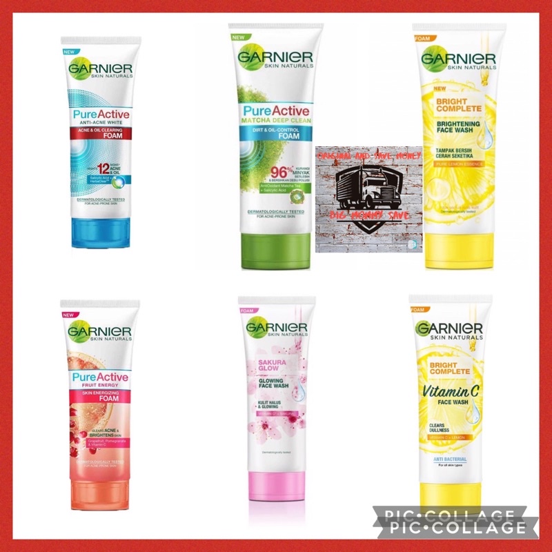 Garnier foam / pencuci muka / cleanser / facial wash 100 ml , bright ...
