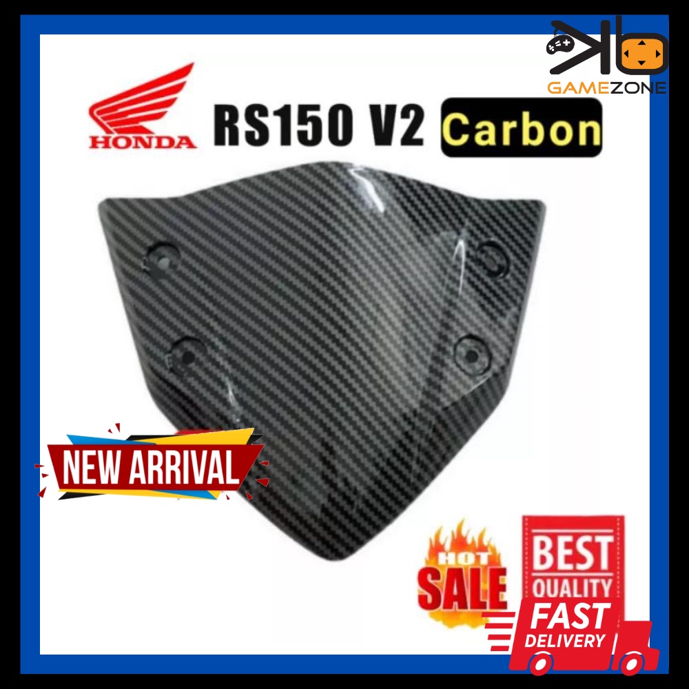 (GRADE A) VISOR HONDA RS150 V2 CARBON CUTRING ORIGINAL WINDSHIELD ...