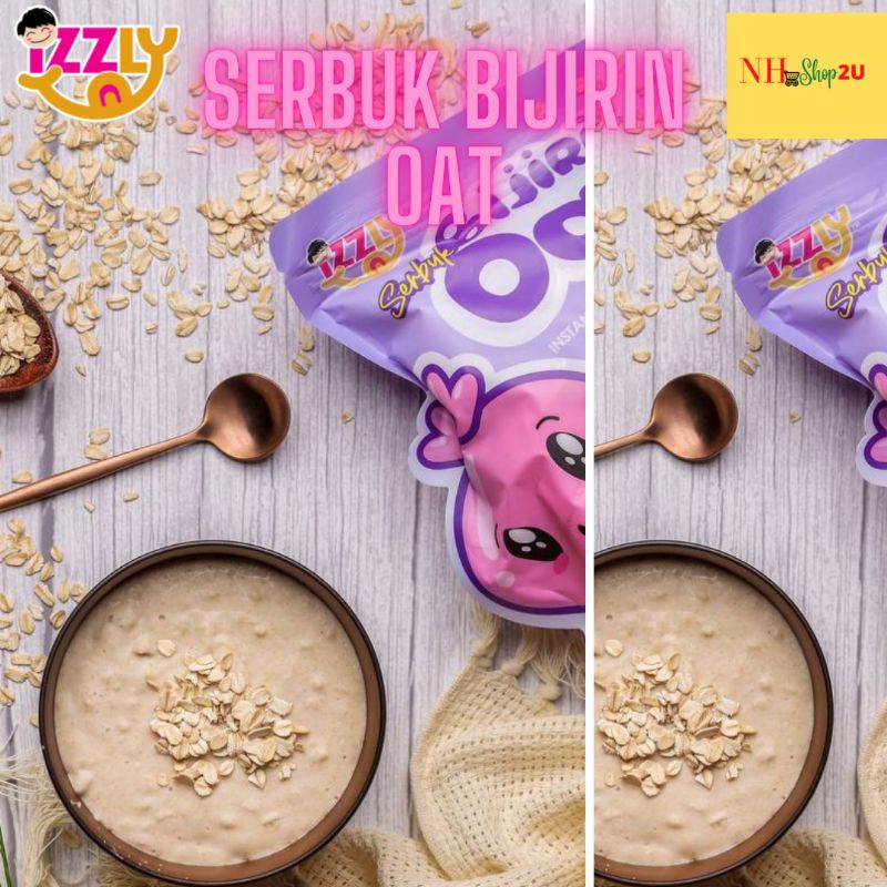 Serbuk Bijirin Oat Izzly / Serbuk Bijirin Oat Segera / Serbuk Bijirin ...
