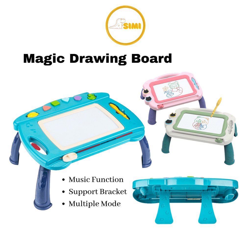 SIMI Magic Drawing Board Children Educational Toy Early Learning Papan ...