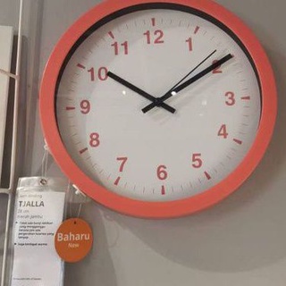 Jam dinding IKEA TJALLA ( pink/grey) | Shopee Malaysia