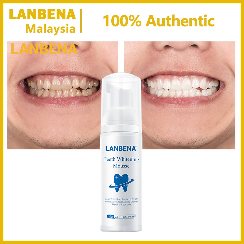 LANBENA Teeth Whitening Mousse Toothpaste Dental Oral Hygiene Remove ...