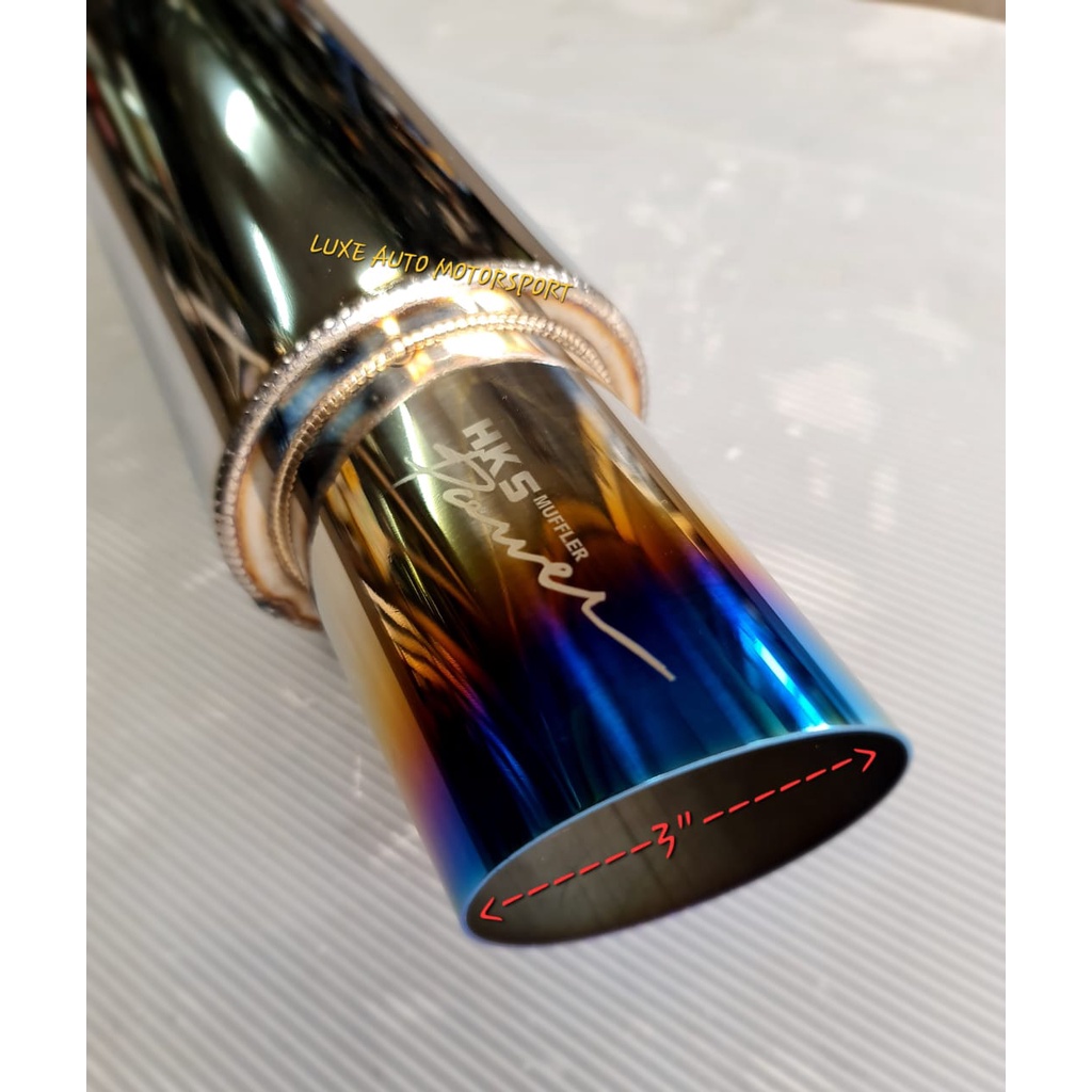 Exhaust HKS POWER Sport Muffler(Titanium) High Quality and Material Tip ...