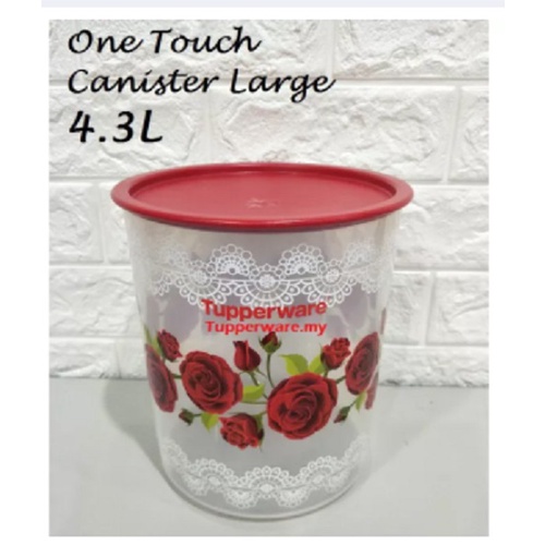 ready stock - "Tupperware One Touch Canister 4.3L (1pc) | Shopee Malaysia