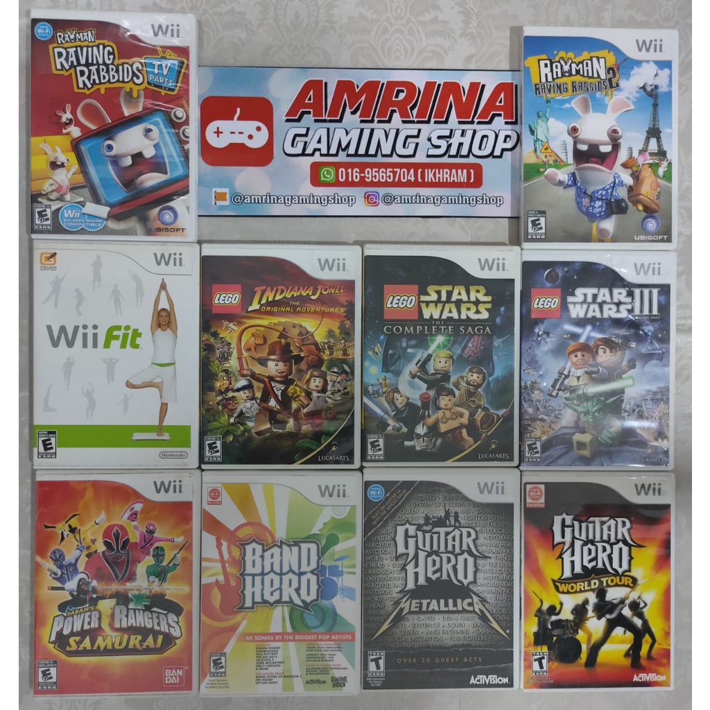 Wii Games Original Collection Murah (USED) | Shopee Malaysia