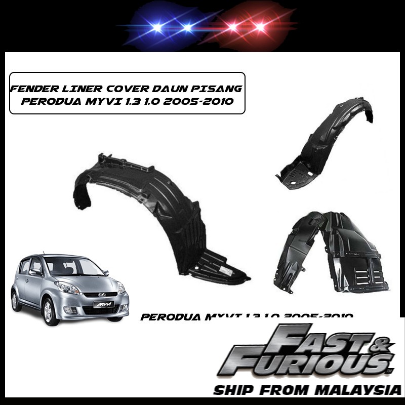 FENDER INNER ( DAUN PISANG ) FRONT / DEPAN PERODUA MYVI LAMA / MYVI ...