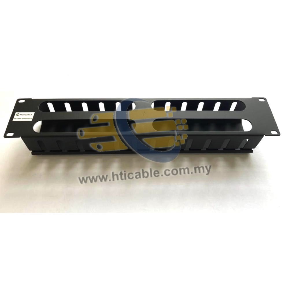 2U 19" Inch Server Rack Cable Management Panel c/w Cover (12 Wiring ...