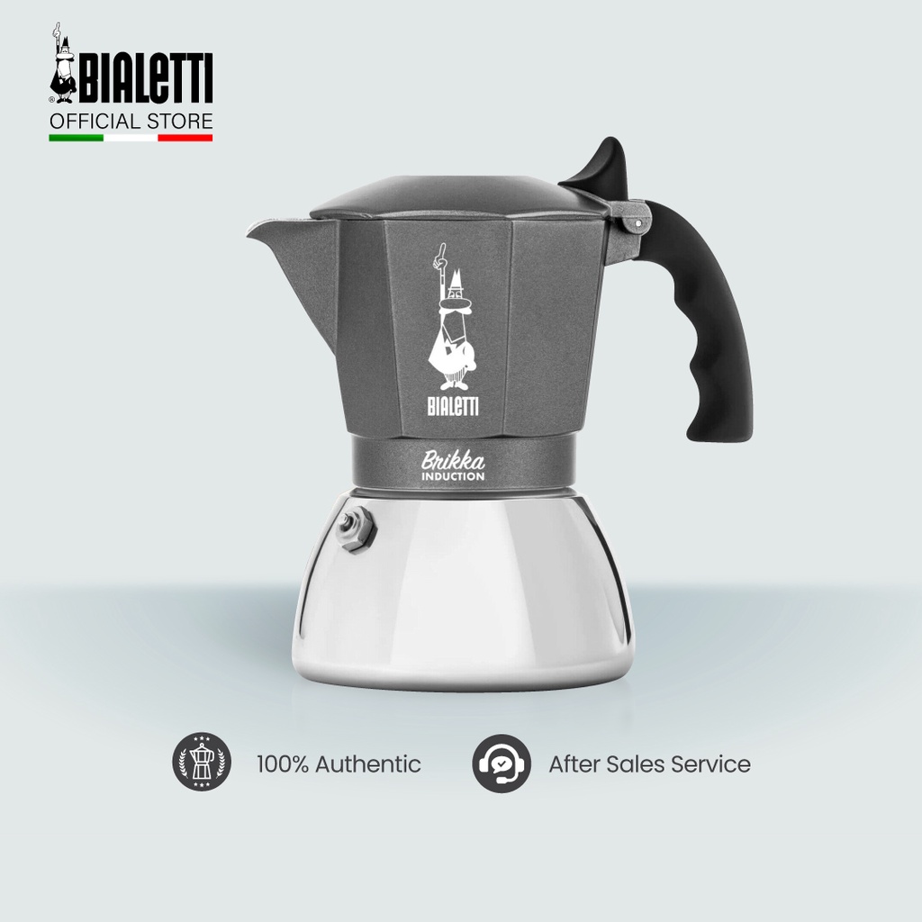 Bialetti New Brikka, Moka Pot, The Only Stovetop Coffee Maker Capable Of Producing A Crema-Rich ...