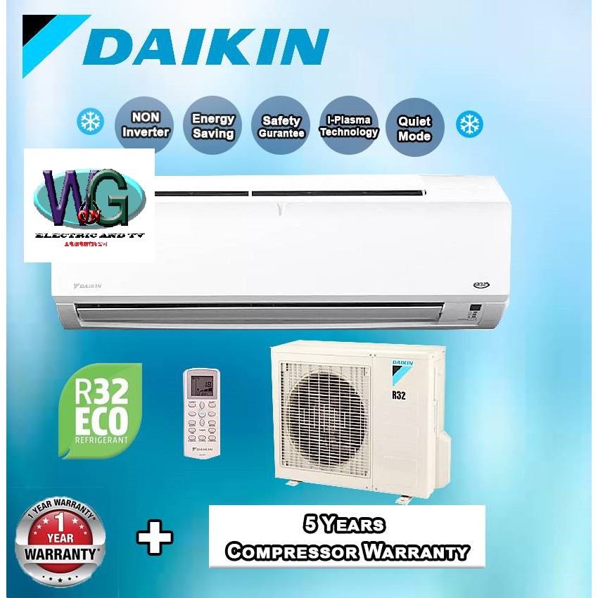 DAIKIN NEW MODEL NON INVERTER 1.0HP FTV28P | Shopee Malaysia