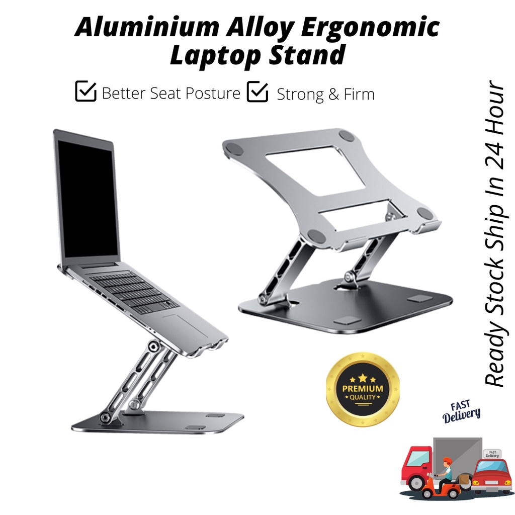 Ergonomic Laptop Stand Aluminium Alloy Adjustable Laptop Holder Multi ...