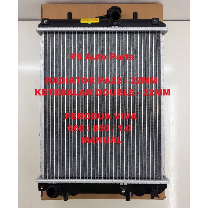 Radiator Perodua Viva 660 / 850 Or 1.0 Manual Tangki Air Kereta ...