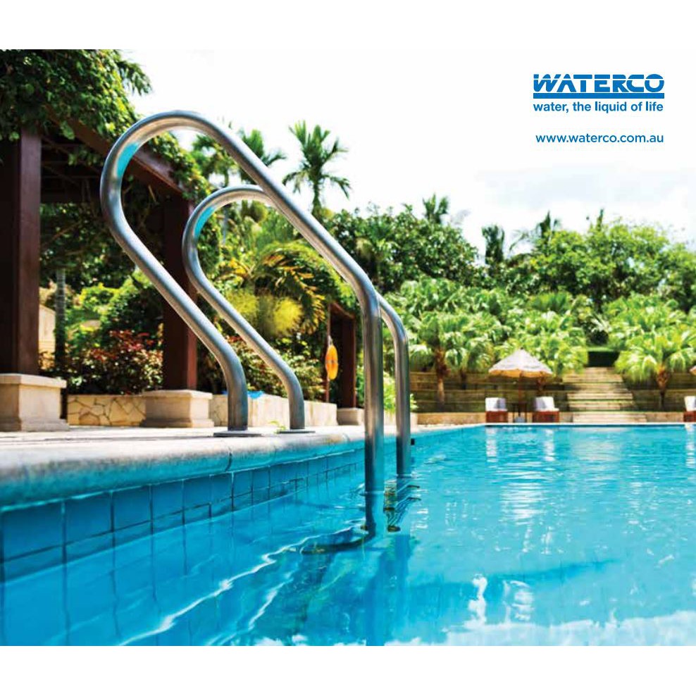WATERCO Stainless Steel Pool Ladder - 3/4 steps (SS316) Marine Grade ...