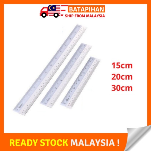 High Class Straight Ruler 15CM / 20 CM / 30 CM / Pembaris Pendek Pembaris Panjang Plastik Alat ...