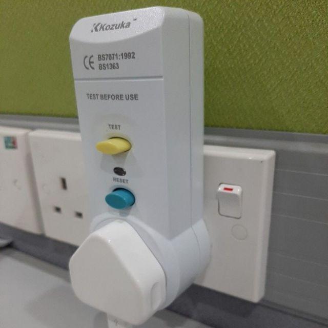 KOZUKA 13A Portable RCD / ELCB Socket Adaptor 30mA with Sirim Approve ...