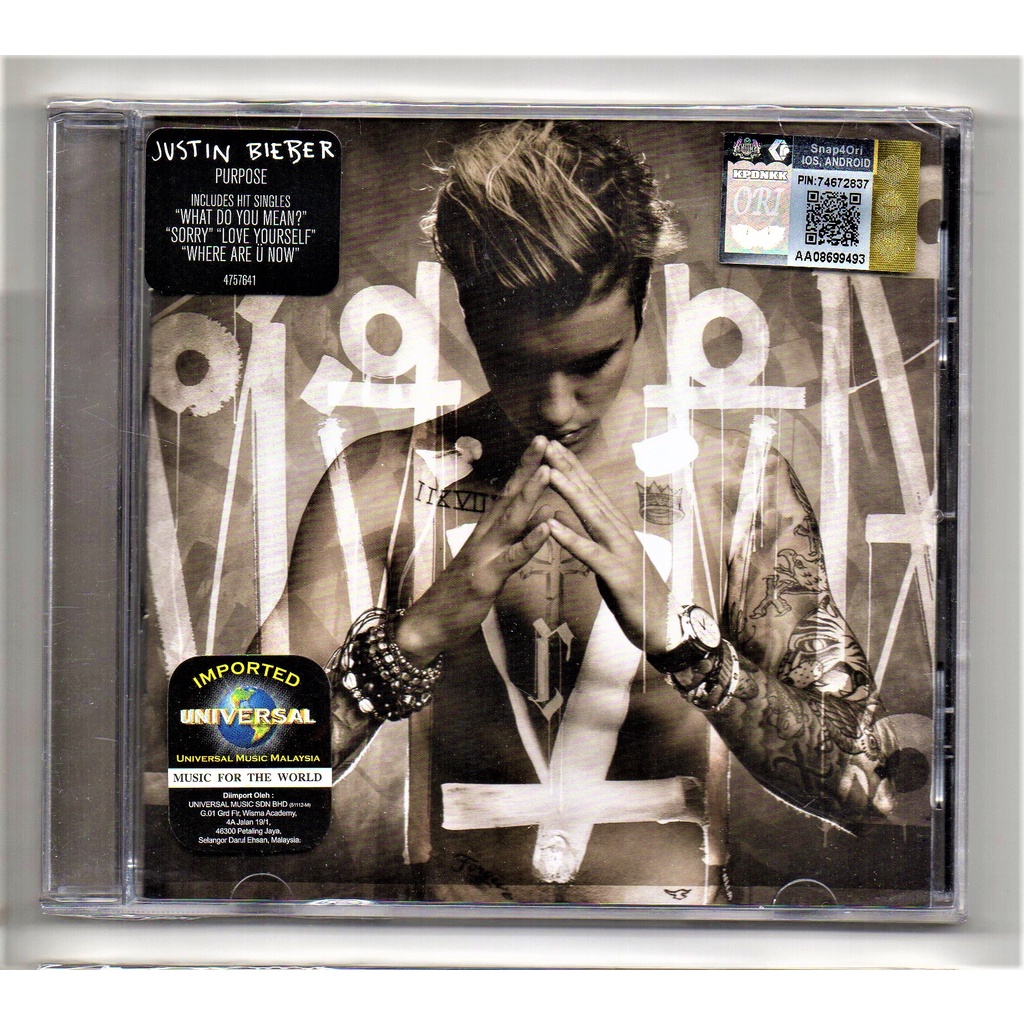 Justin Bieber - Purpose ( Imported CD ) | Shopee Malaysia