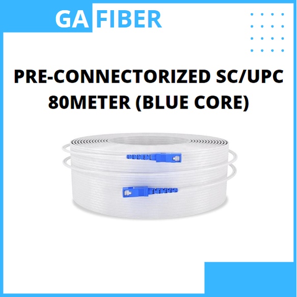 Pre-Connectorized SC/UPC Indoor Drop Cable 80M - White | Shopee Malaysia