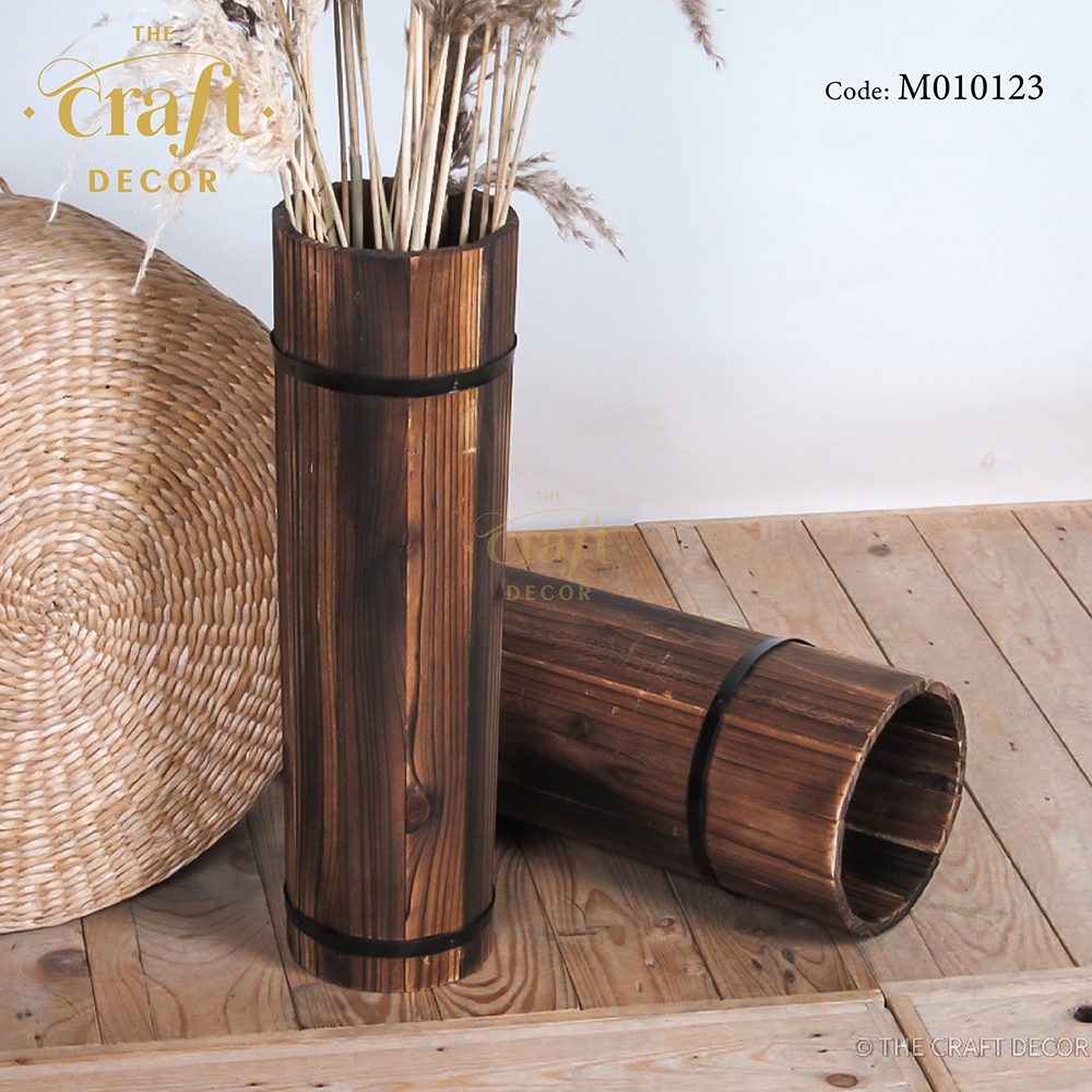 The Craft Decor Wooden Vase Stand | Pasu Kayu Tinggi Letak Bunga Dan ...
