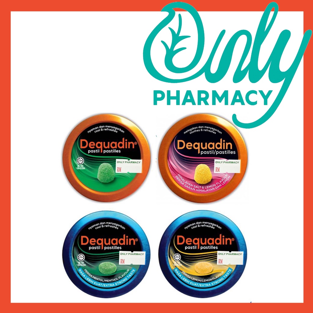 Dequadin Pastilles 46g/50g (Lemon/Himalayan Salt & Lemon/Menthol/Extra ...