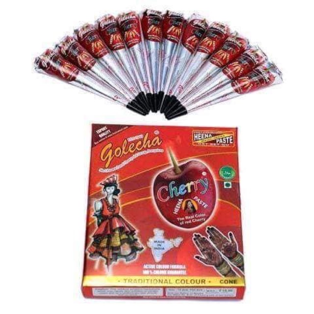 Inai golecha cherry (1box) | Shopee Malaysia